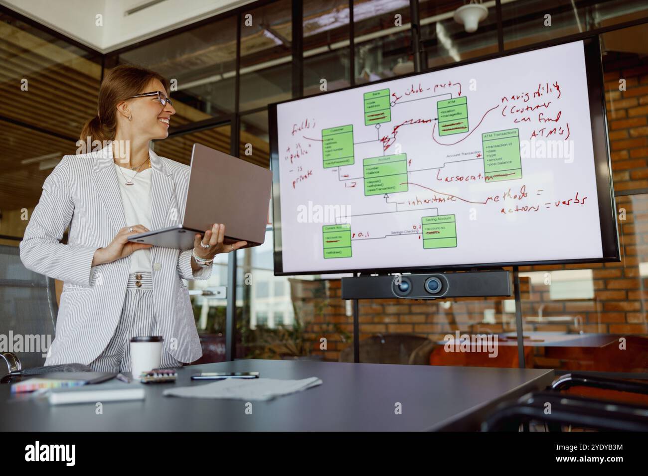 Delivering a Professional Presentation in a Contemporary Office ...
