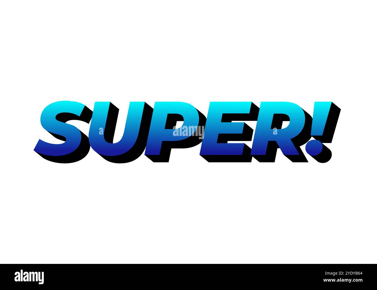 Super. Text effect design in colorful style with 3D look Stock Vector ...