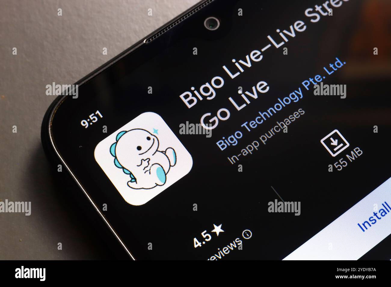 October 29, 2024, Portugal. In this photo illustration, the Bigo Live app logo is displayed on a ...
