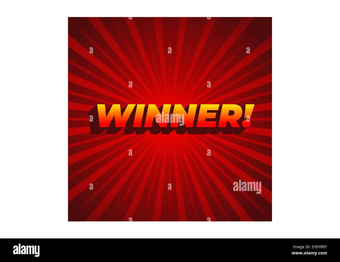 Winner. Text effect design with modern color in 3D style Stock Vector ...