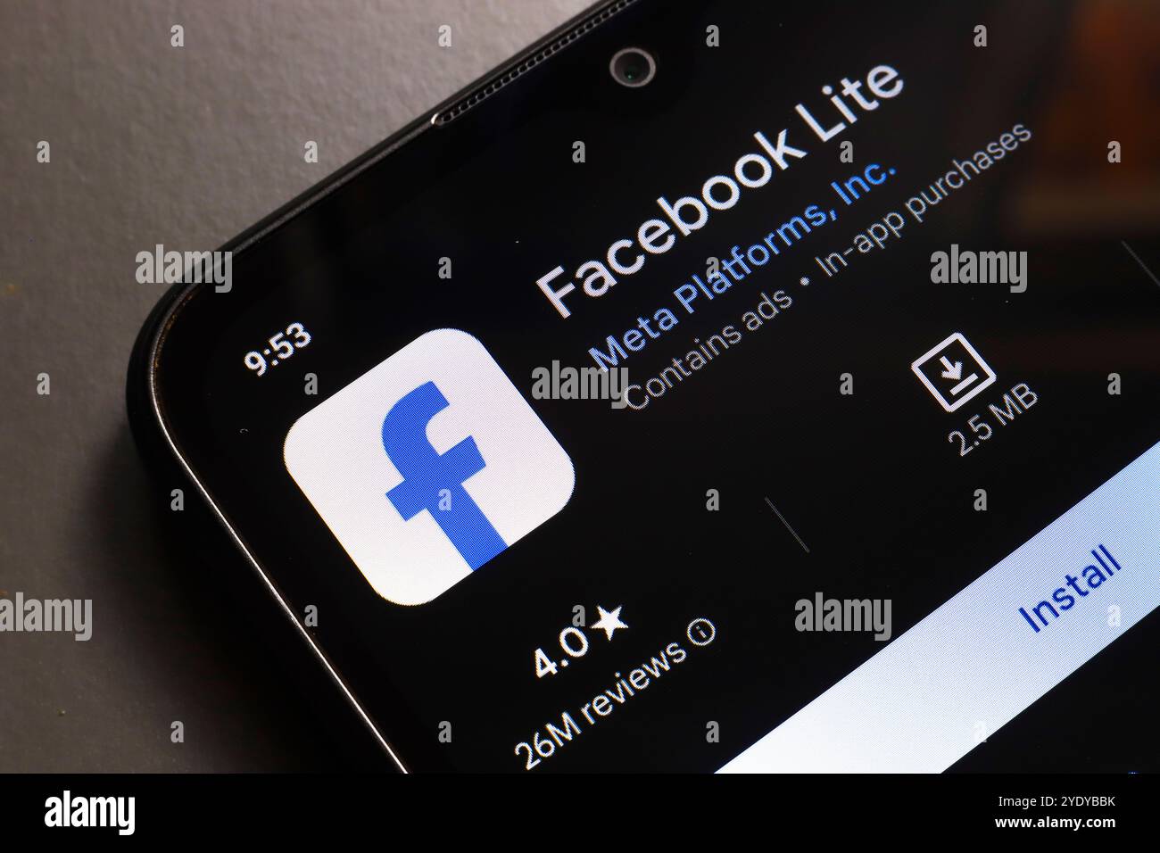 Logo facebook lite hi-res stock photography and images - Alamy