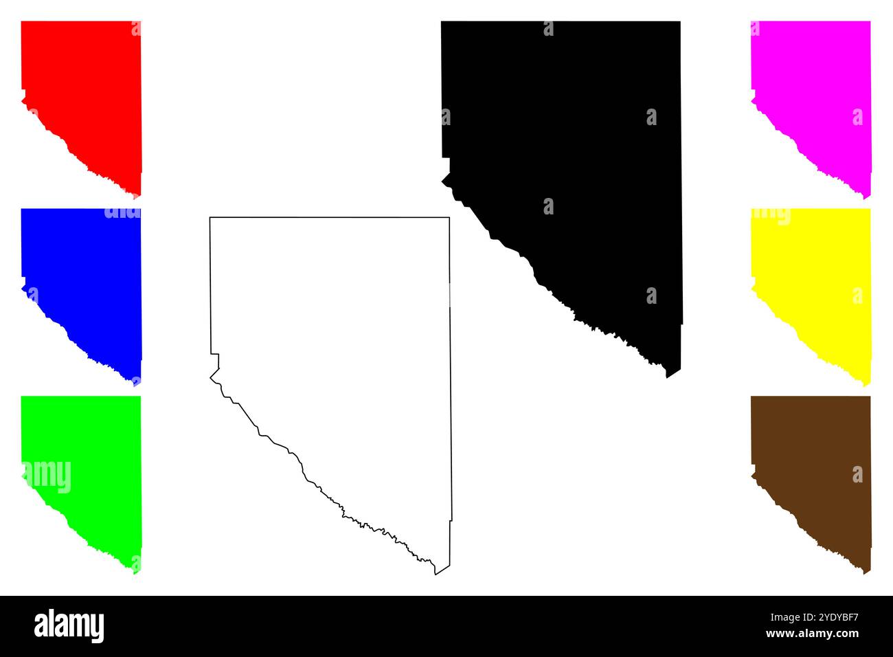 Hudspeth outline map hi-res stock photography and images - Alamy