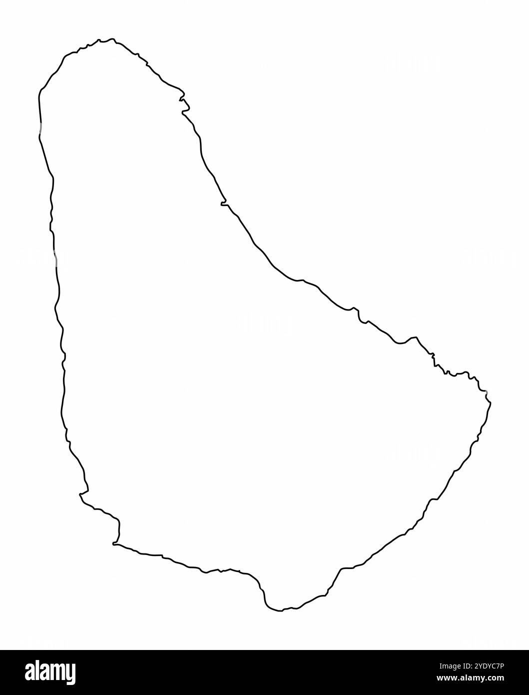 Barbados outline map isolated on white background Stock Vector Image ...