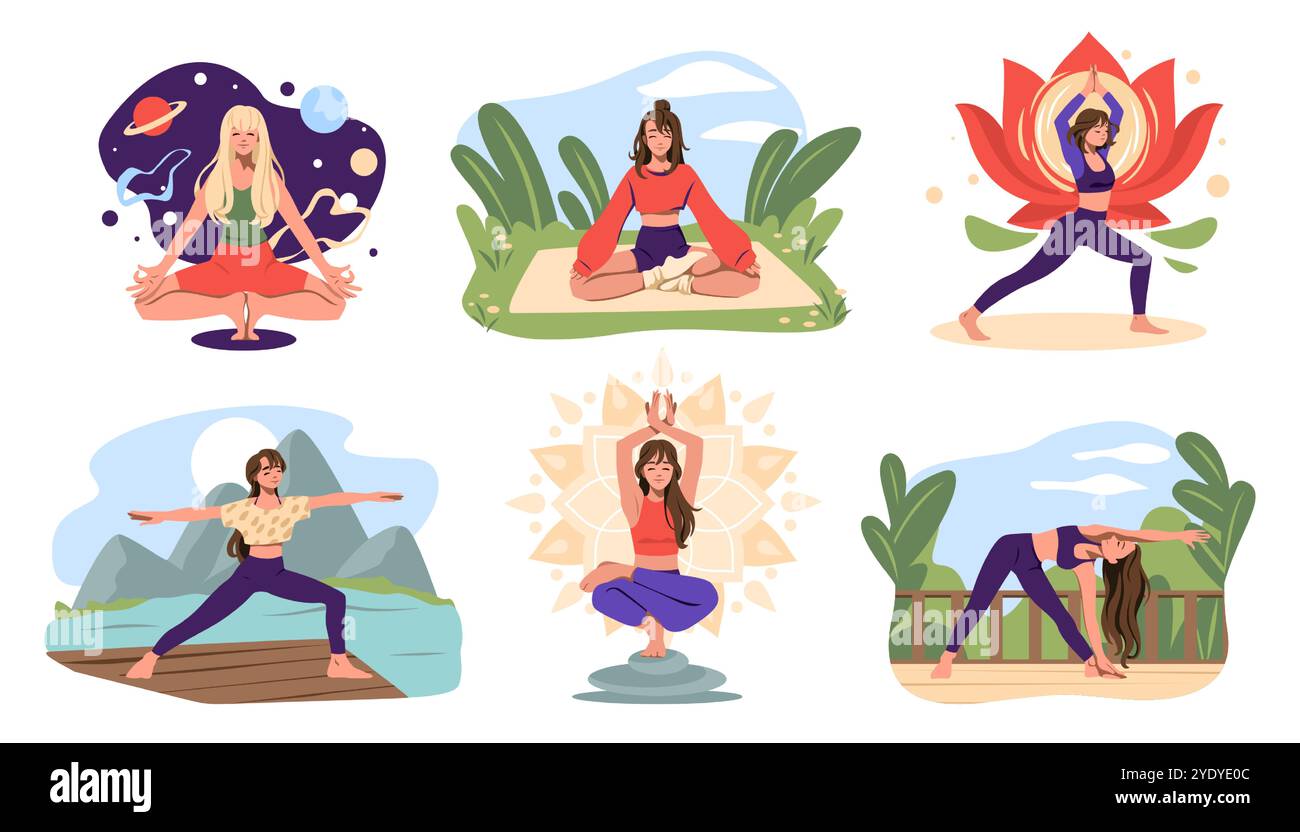 Calm nirvana Stock Vector Images - Alamy