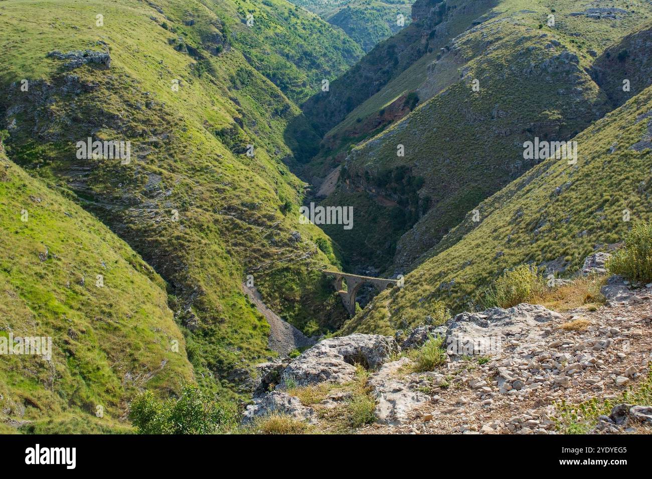 The Ali Pasha Bridge just outside Gjirokaster, central Albania. A 19th ...