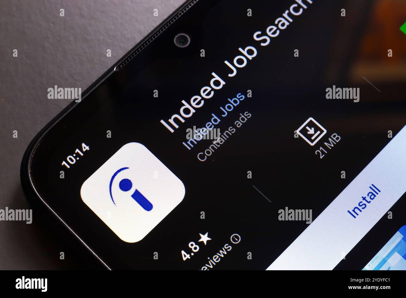 October 29, 2024, Portugal. In this photo illustration, the Indeed app ...