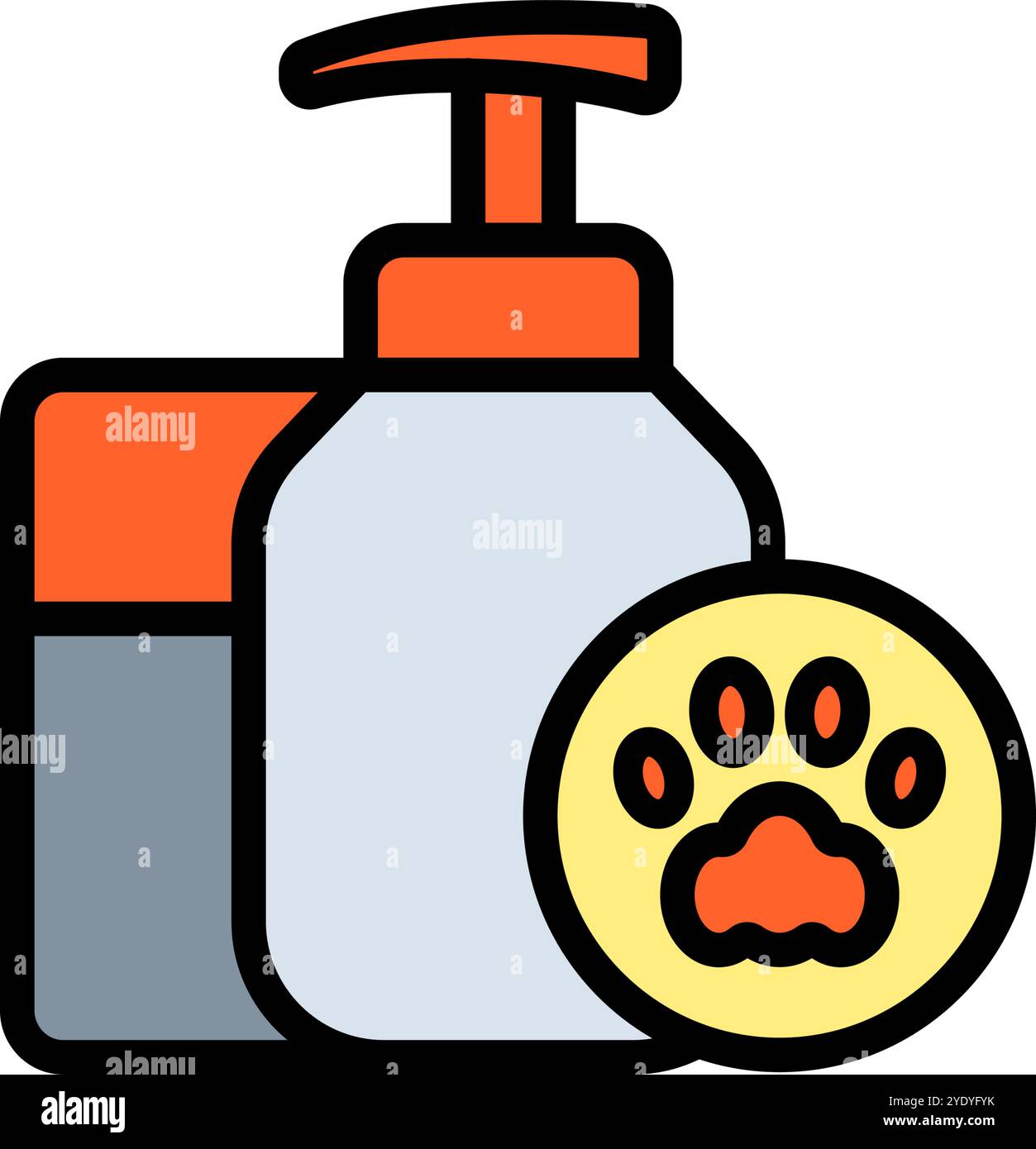 Dog shampoo white background Stock Vector Images - Alamy