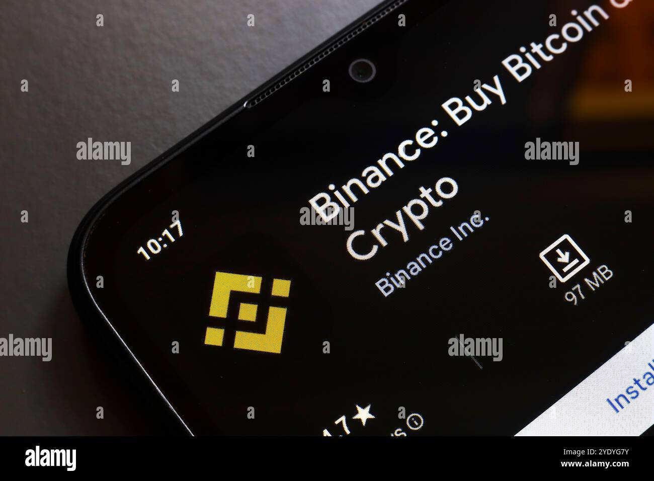 October 29, 2024, Portugal. In this photo illustration, the Binance app ...
