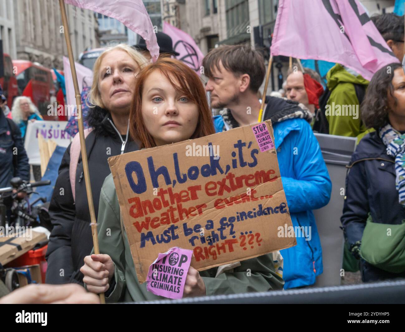 London, UK. 28 Oct 2024. Extinction Rebellion marches to stages ...