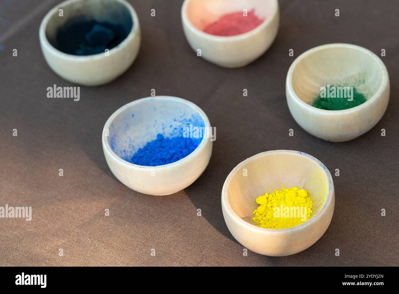 Various Artist Pigment Colors Stock Photo - Alamy