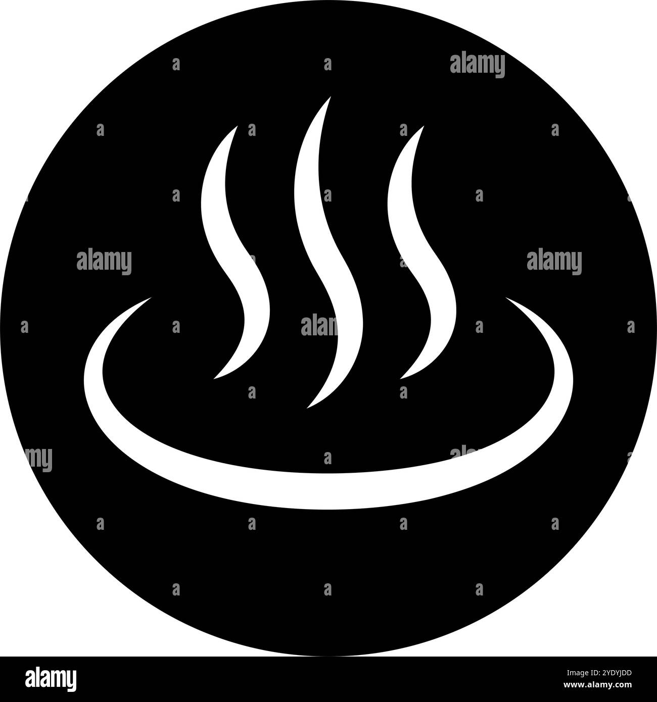 Round hot spring icon. Editable vector Stock Vector Image & Art - Alamy