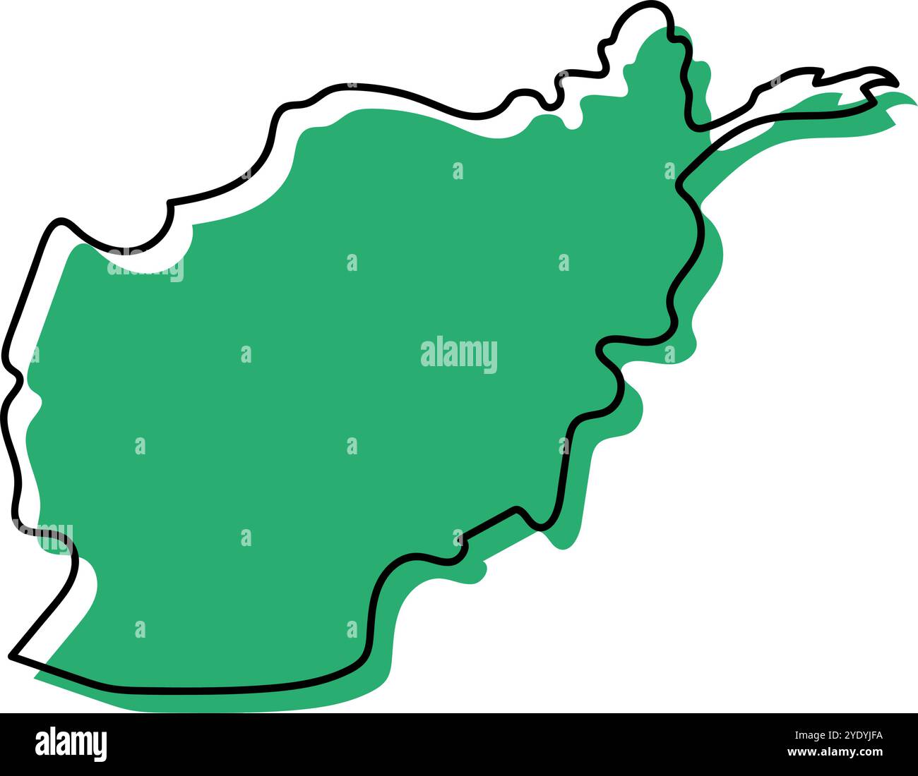 Afghanistan Map Logo