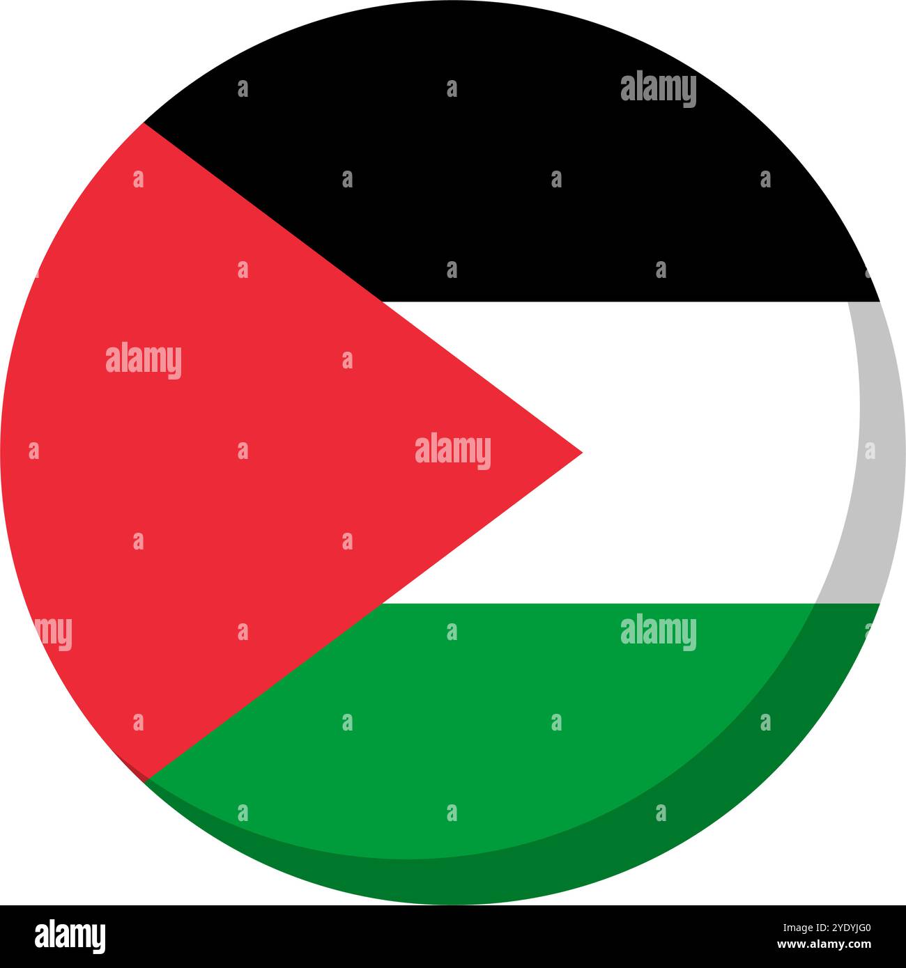 Round Palestine flag icon. Editable vector Stock Vector Image & Art - Alamy