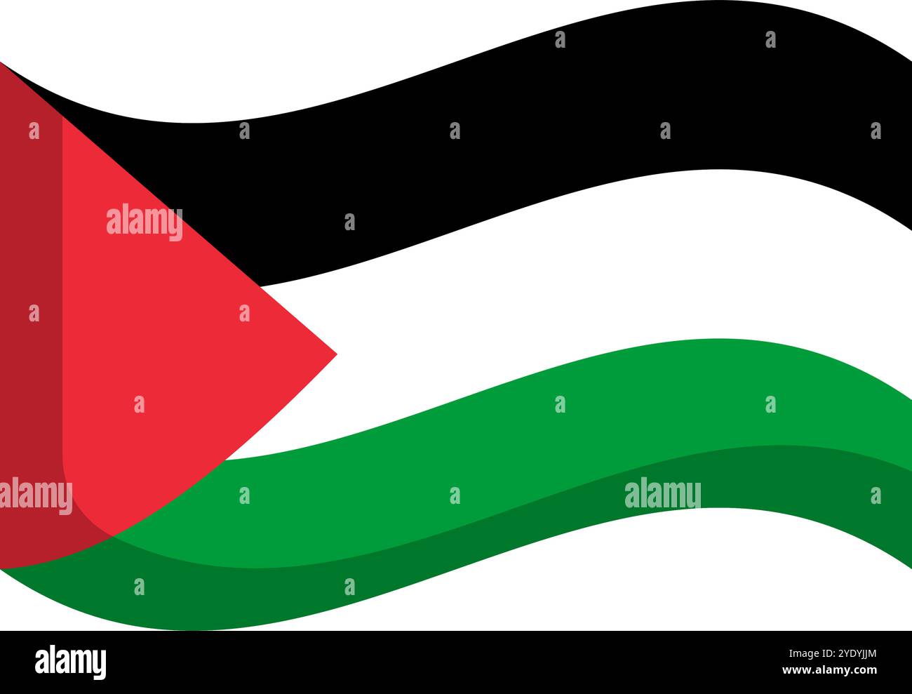 Editable palestine flag vector Stock Vector Images - Alamy
