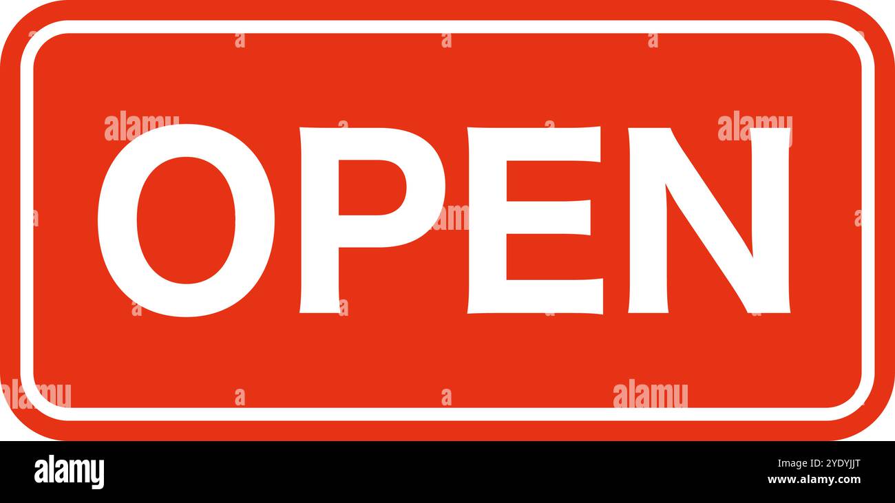 Opening store entrance door Cut Out Stock Images & Pictures - Alamy