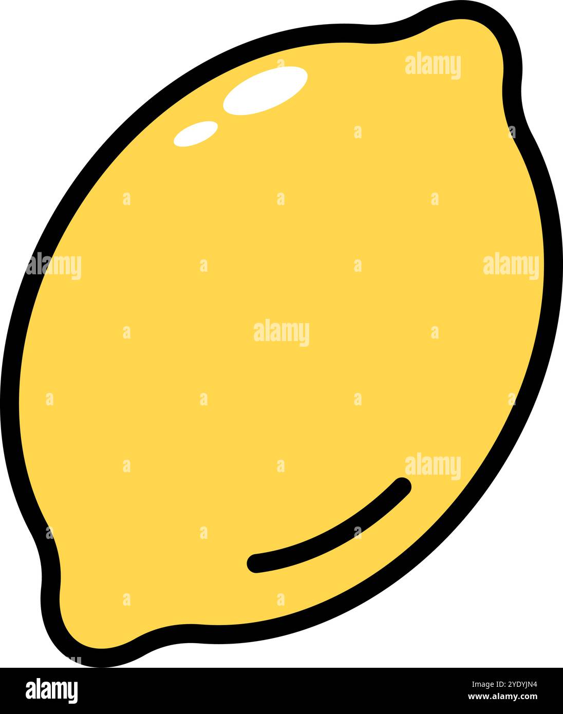 Simple lemon icon. Acidity. Editable vector Stock Vector Image & Art ...