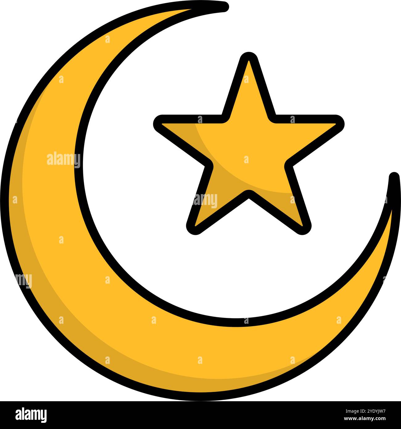 Flat design Islam symbol. Editable vector Stock Vector Image & Art - Alamy