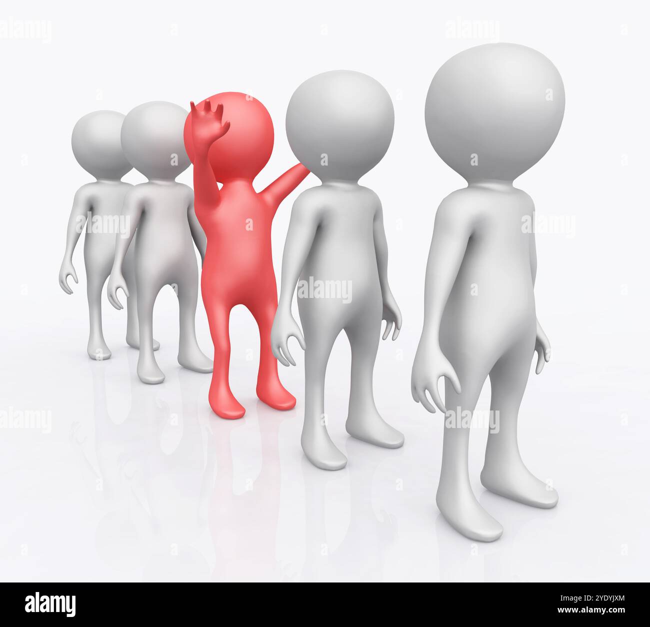 White 3d stick figures hi-res stock photography and images - Alamy