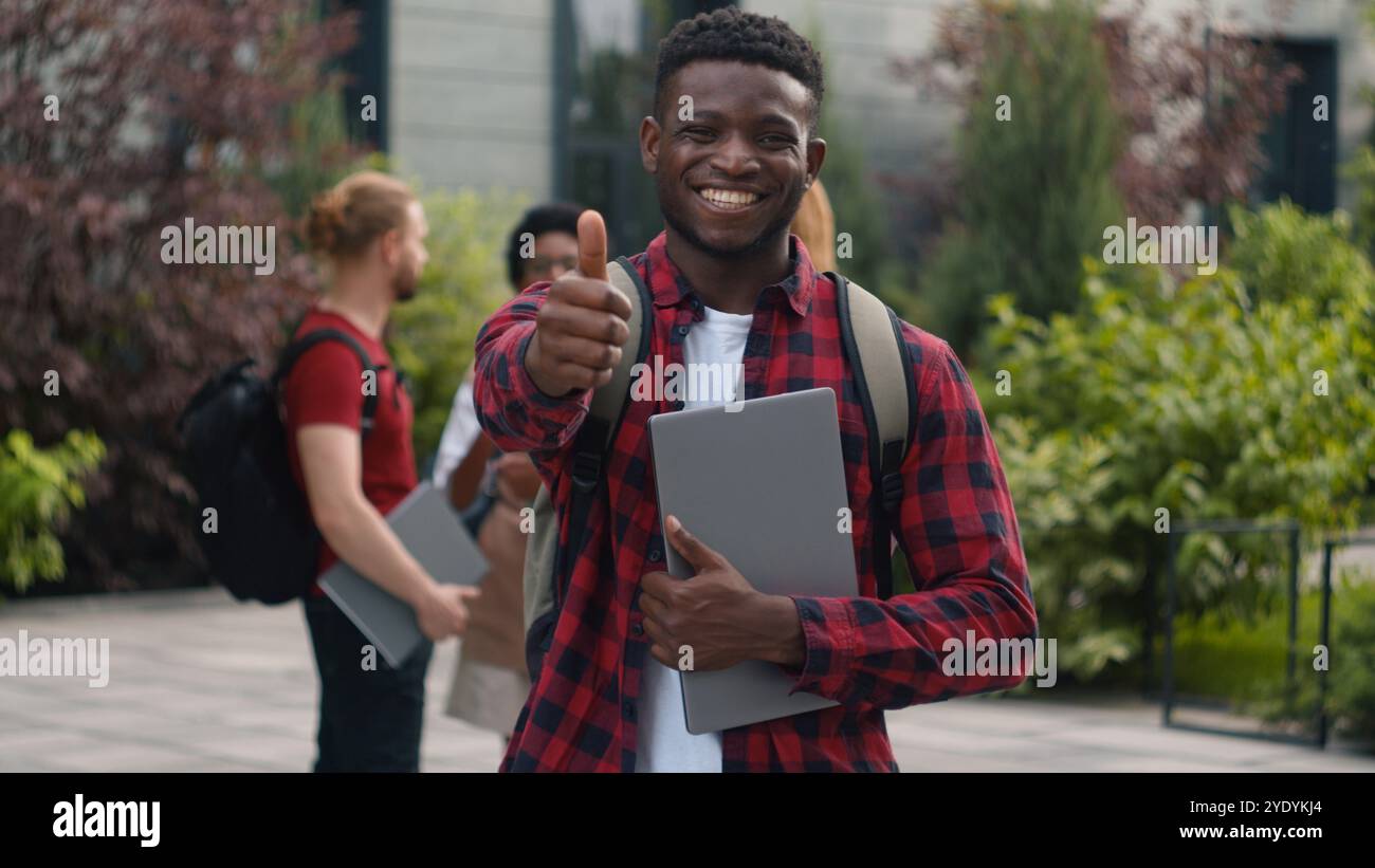 Happy student posing friends speaking hi-res stock photography and ...