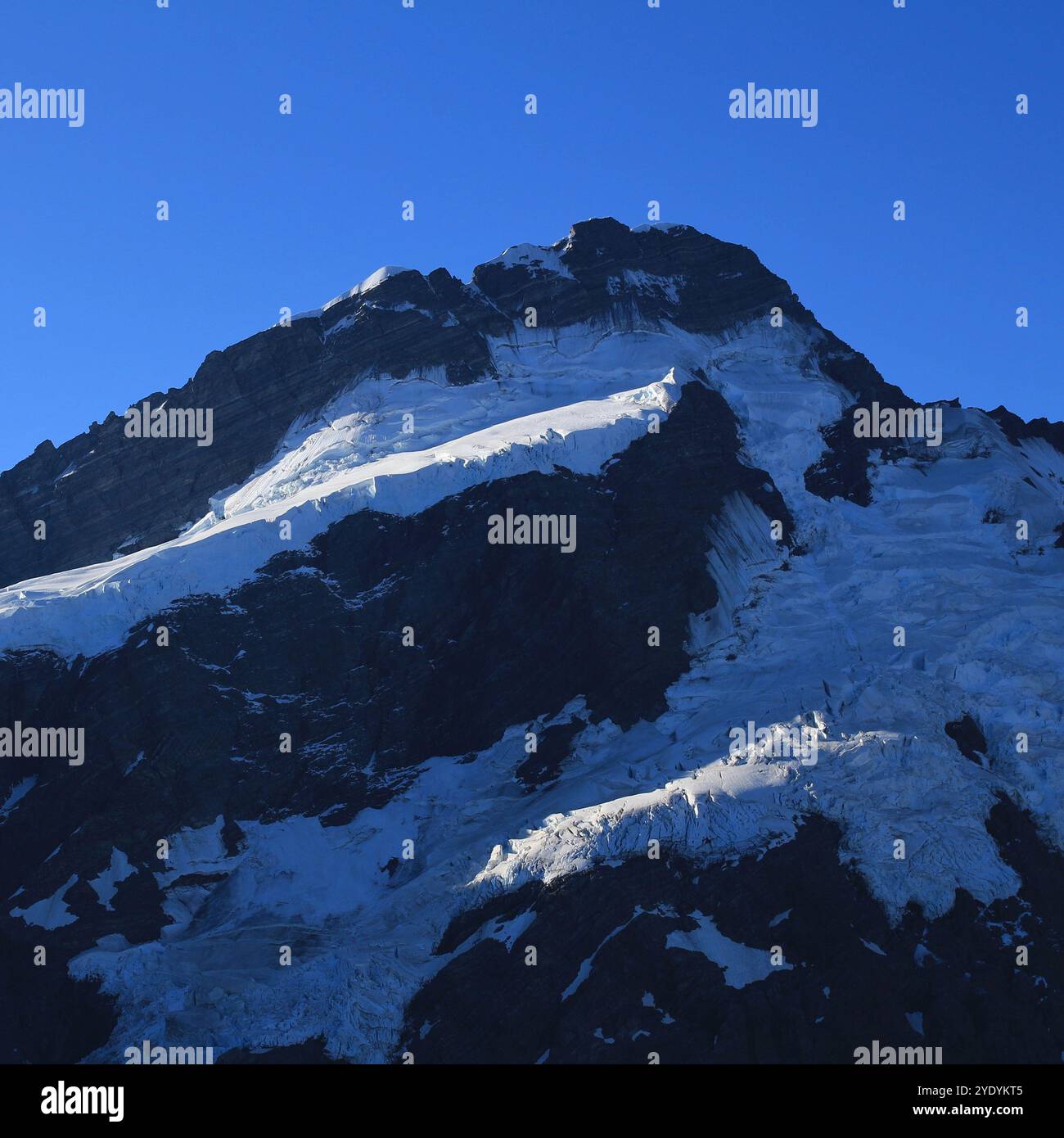 Mount Brunner and glacier, New Zealand Stock Photo - Alamy