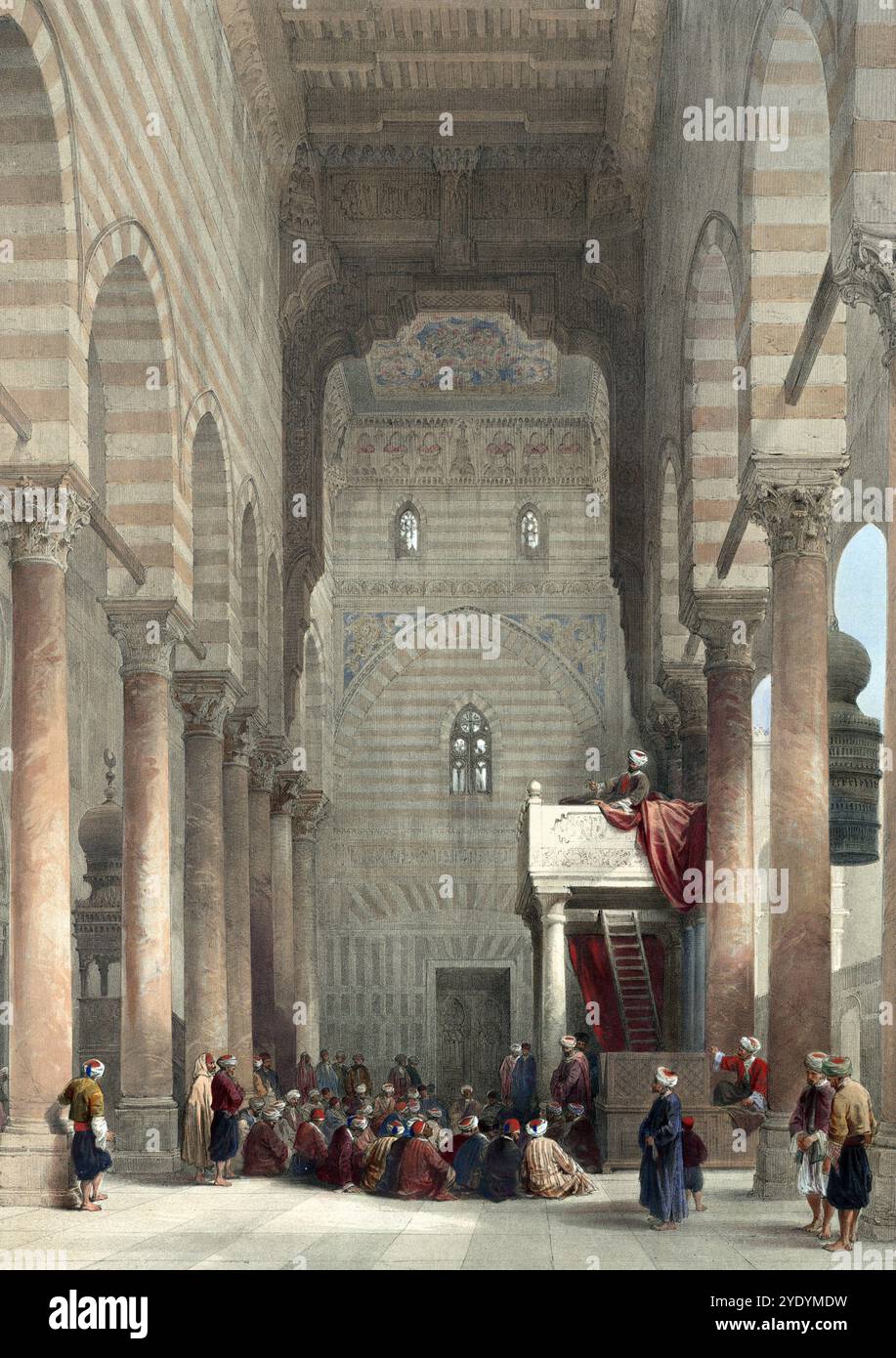 The interior of the Mosque of the Metwalys, Metwalis, Egypt, around ...