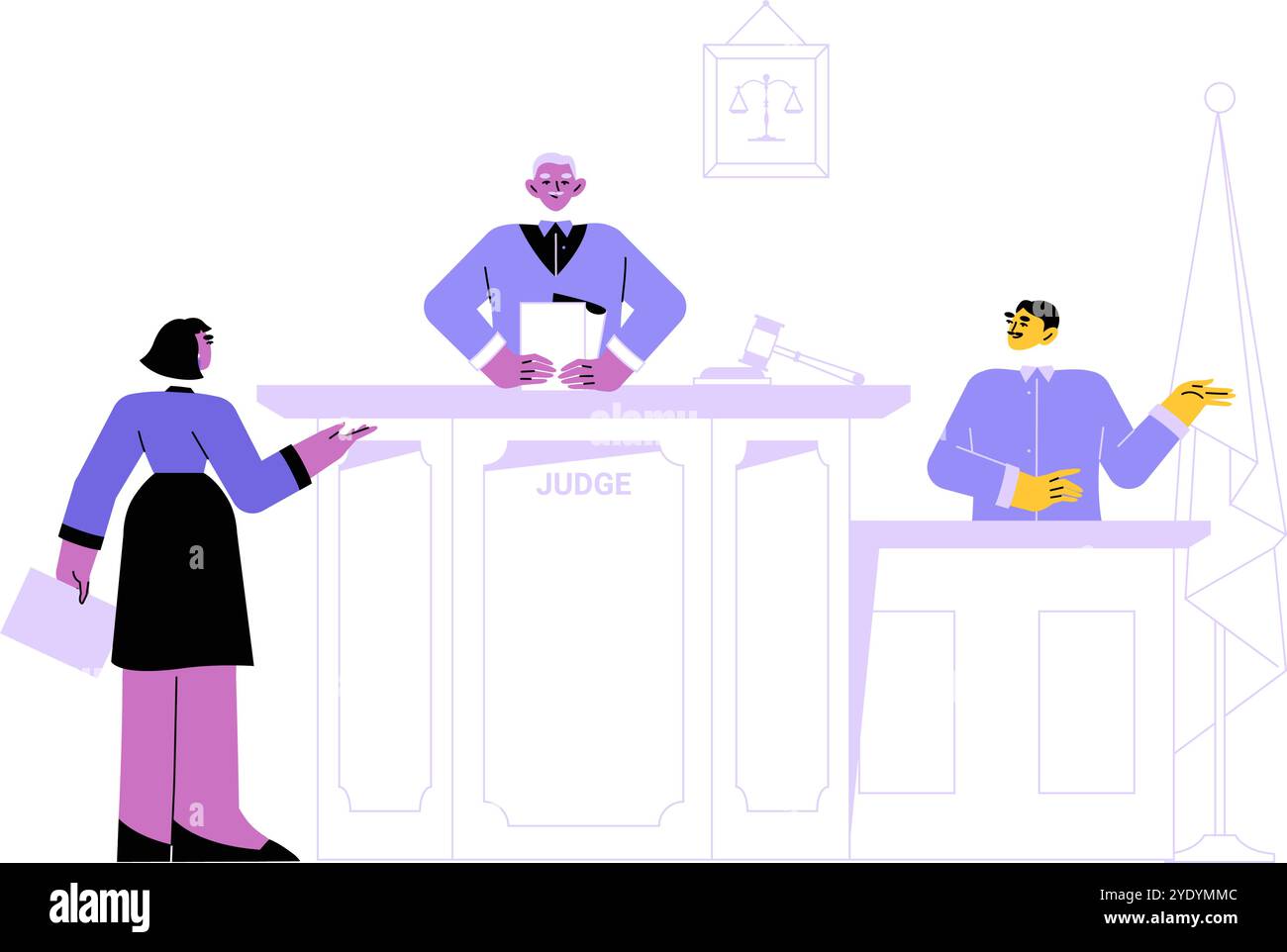 Courtroom symbolism hi-res stock photography and images - Alamy