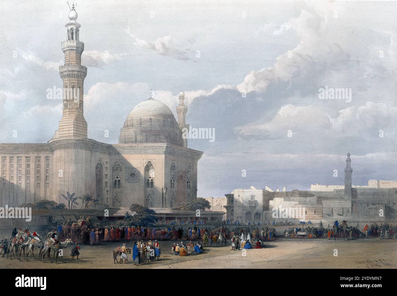 Mosque of Sultan Hassan, Cairo, Egypt, around 1850, Historical ...