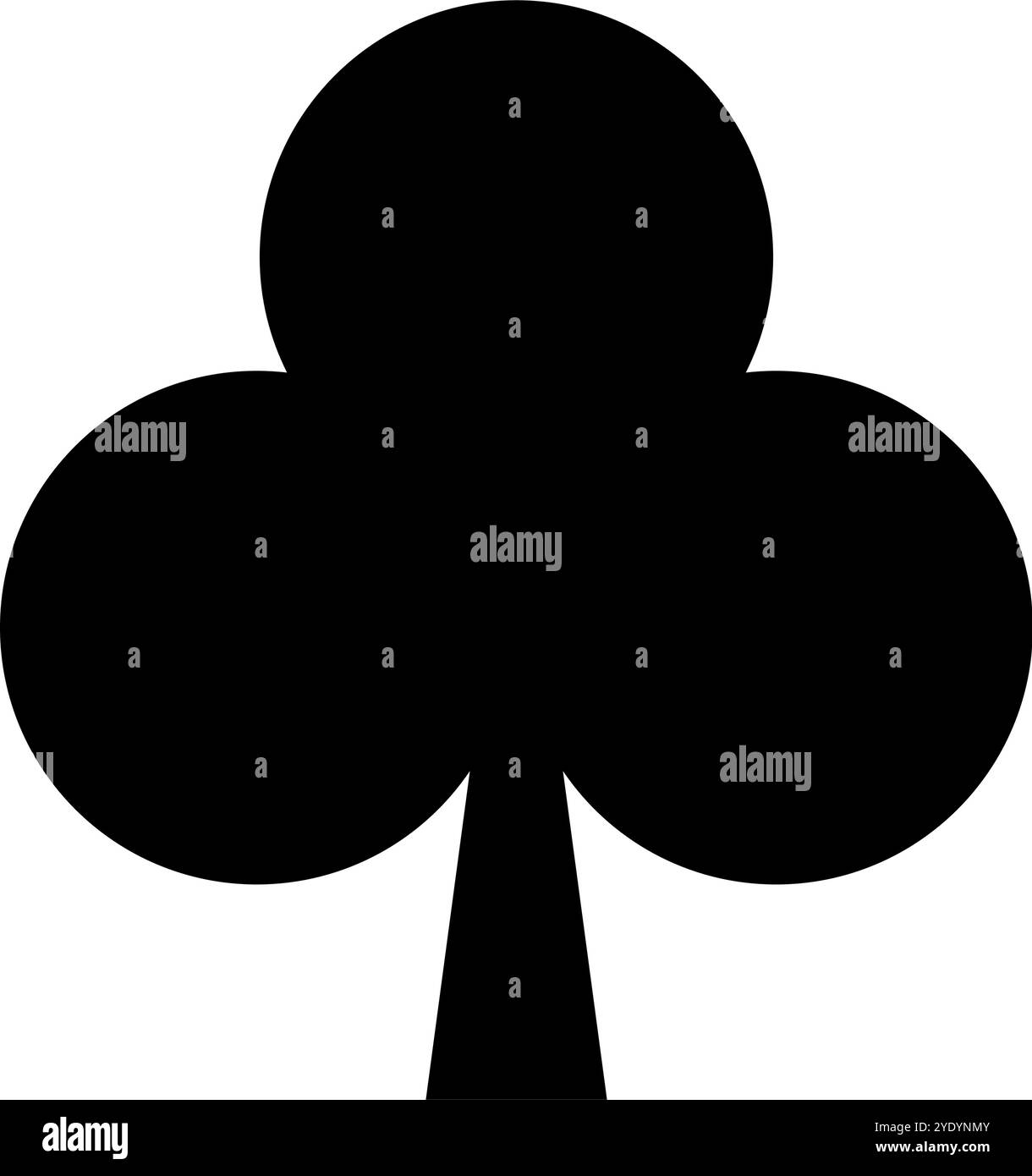 Simple clover silhouette icon. Editable vector Stock Vector Image & Art ...