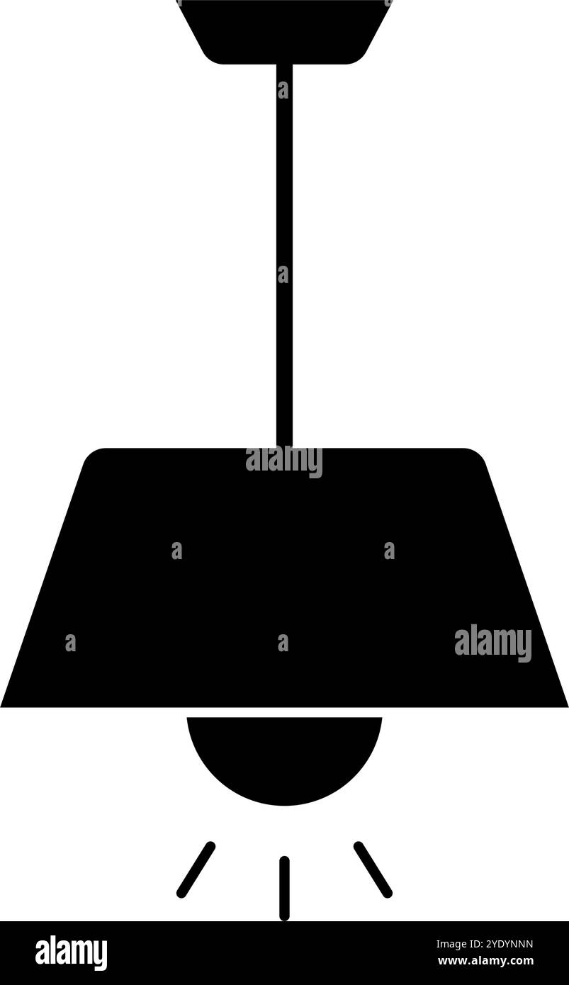 Lighting equipment icon flat Black and White Stock Photos & Images - Alamy
