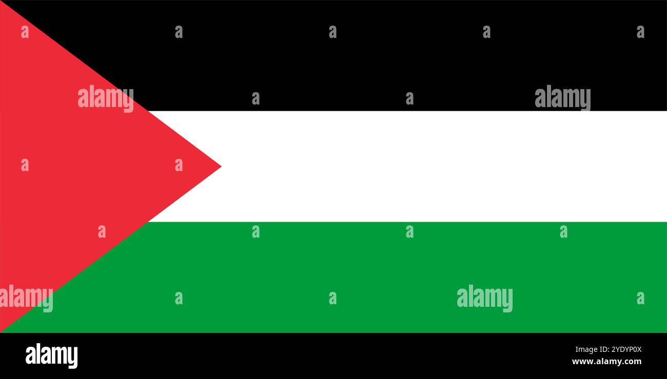 Palestine flag. Palestinian flag. Editable vector Stock Vector Image ...