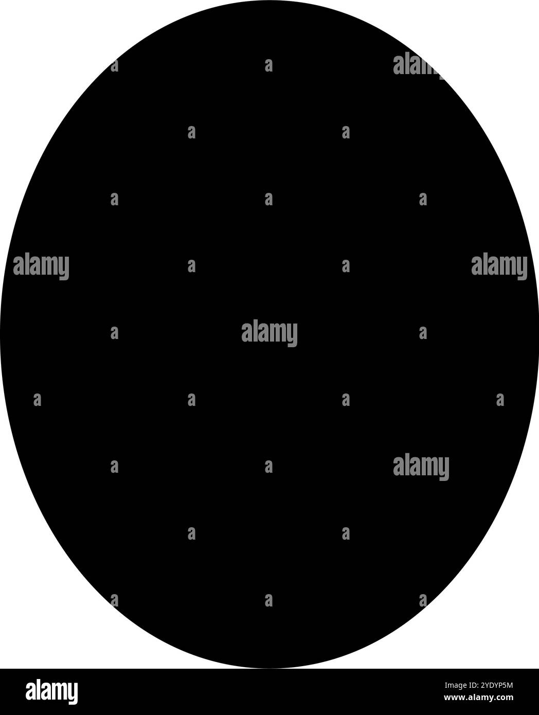 Oval shape silhouette icon. Editable vector Stock Vector Image & Art ...