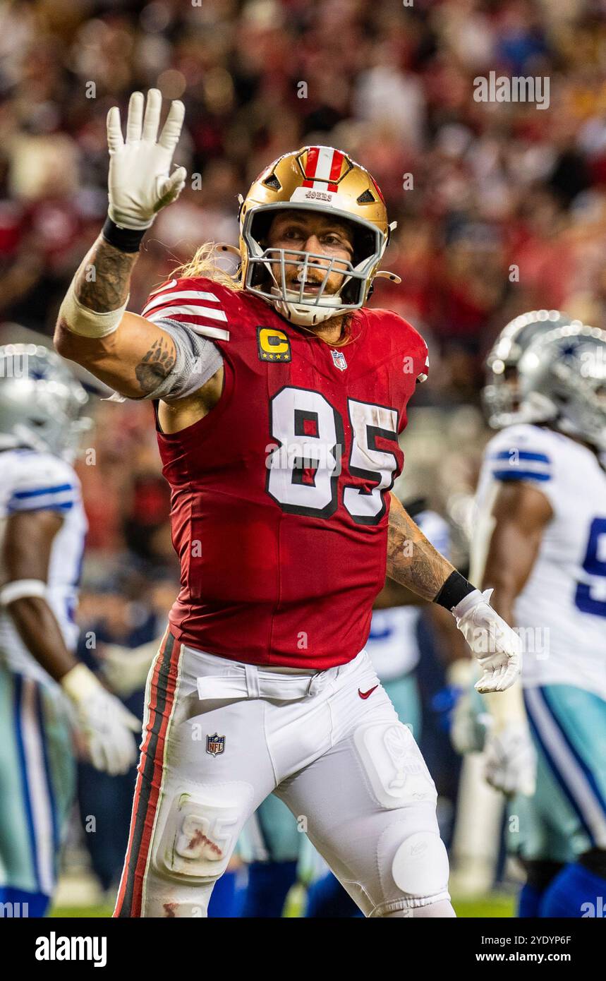 October 27 2024 Santa Clara Calif USA .San Francisco tight end George ...