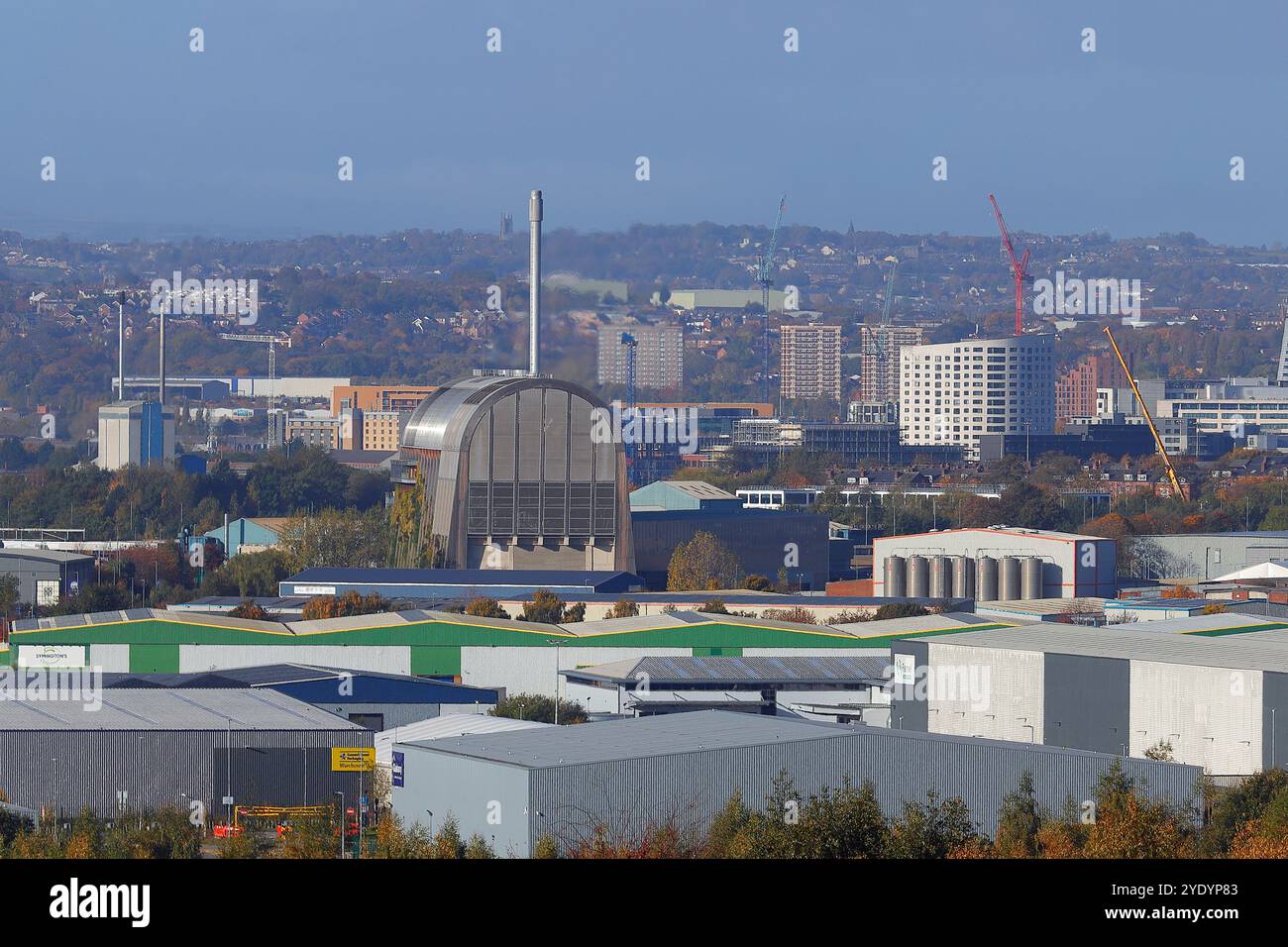 An industrial area of Leeds that includes the Waste Recycling ...