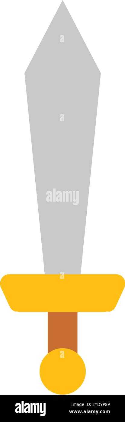 Sword icon. Weapon. Attack. Editable vector Stock Vector Image & Art ...