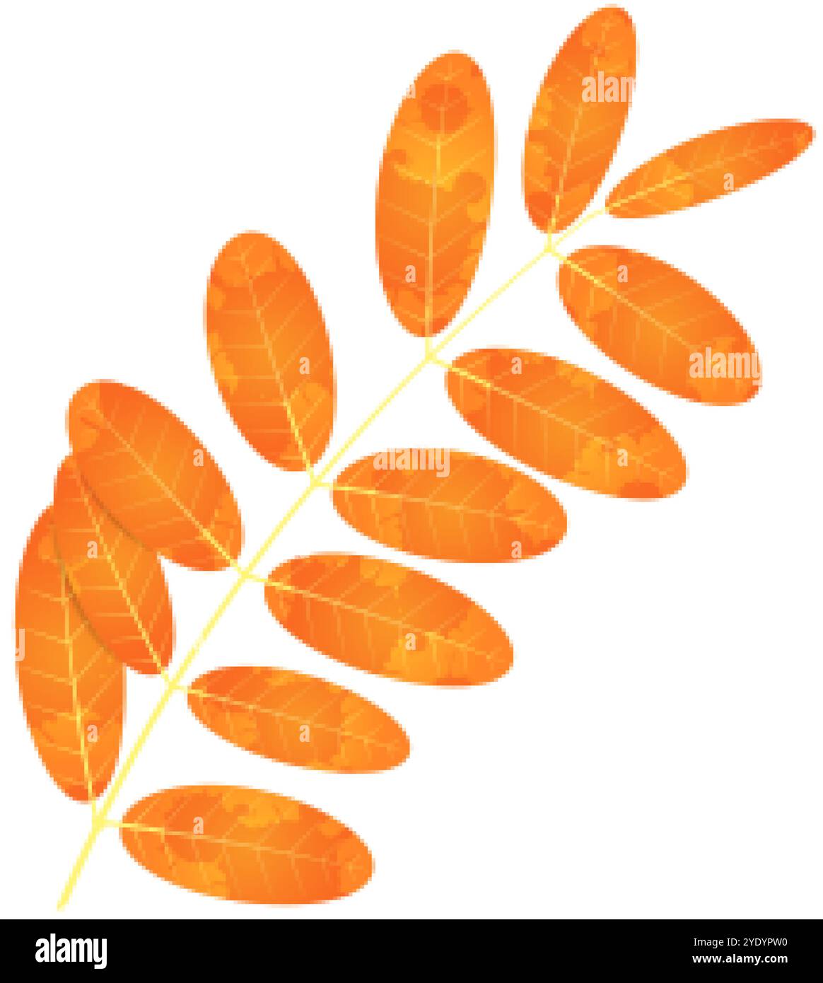 Withered autumn motley leaf. Fallen leaf with blot texture Stock Vector ...