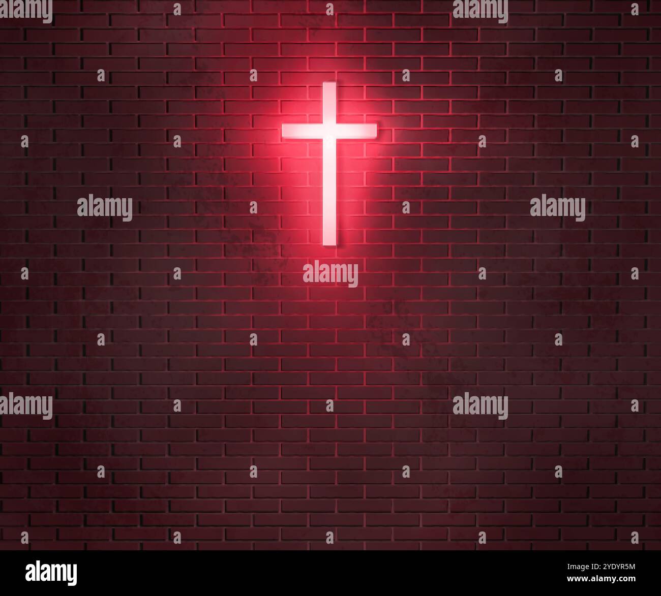 Church Wall With a Crucifix Stock Vector Image & Art - Alamy