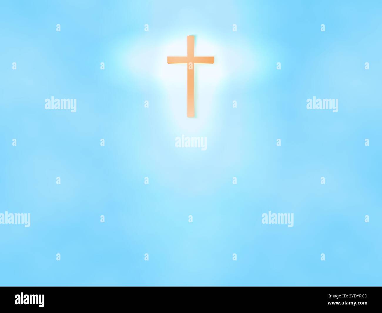 Cross Silhouette In the Sky. Resurrection of Jesus Christ. Easter ...