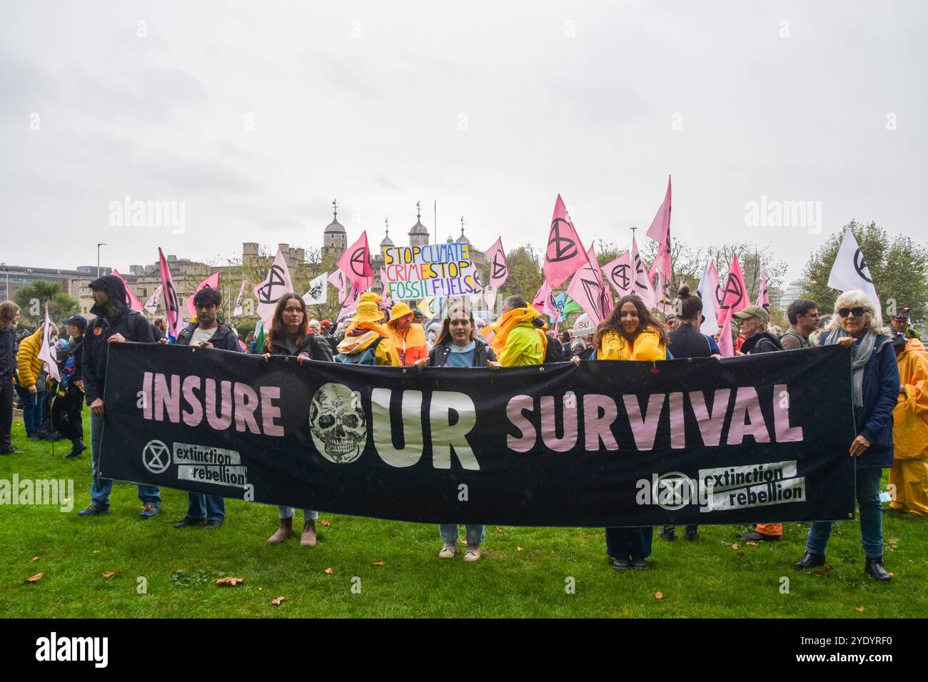 London, England, UK. 28th Oct, 2024. Extinction Rebellion activists ...