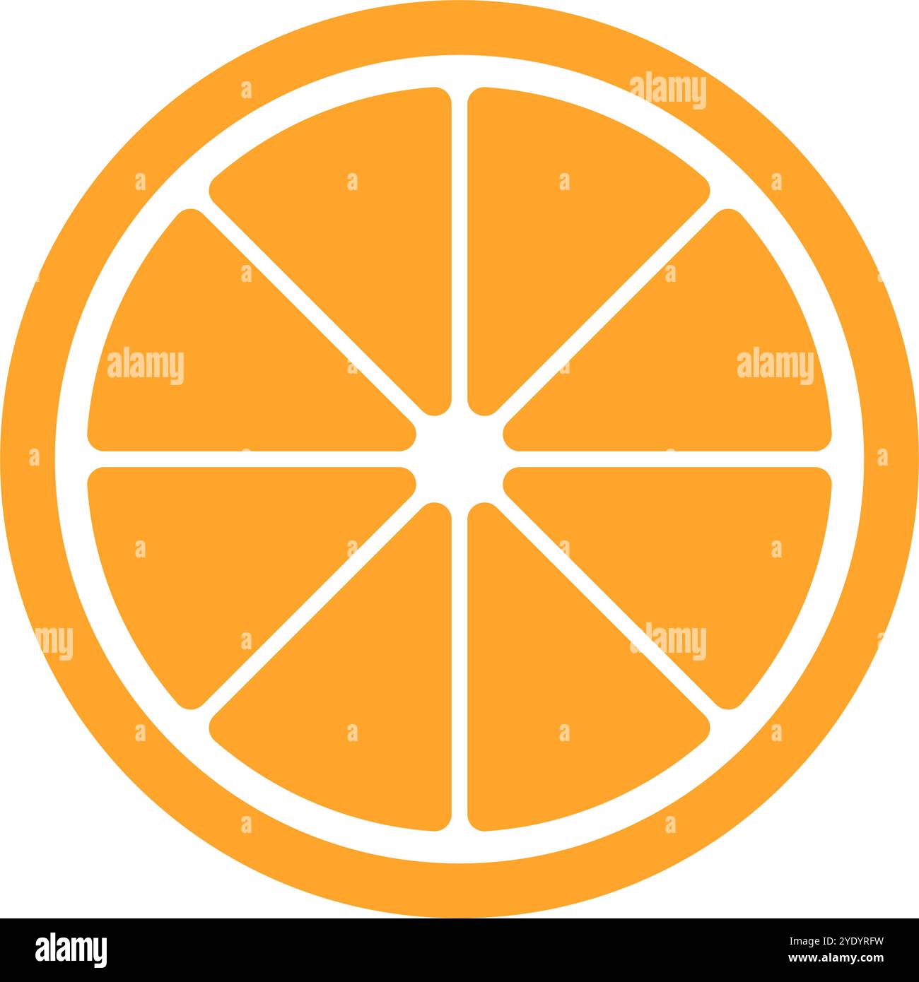 Organic grapefruit sliced orange Stock Vector Images - Alamy