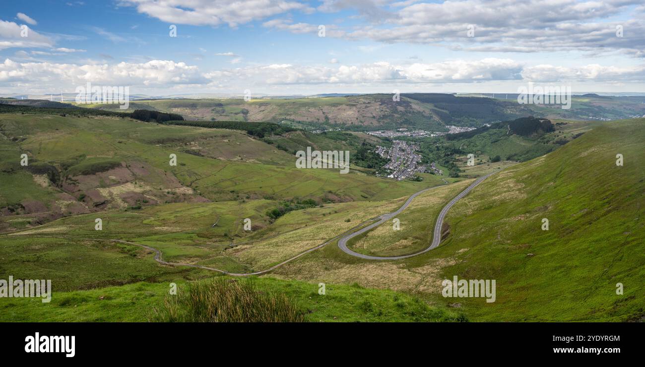 The town of Treorchy is nestled in the Rhondda Fawr valley under the ...