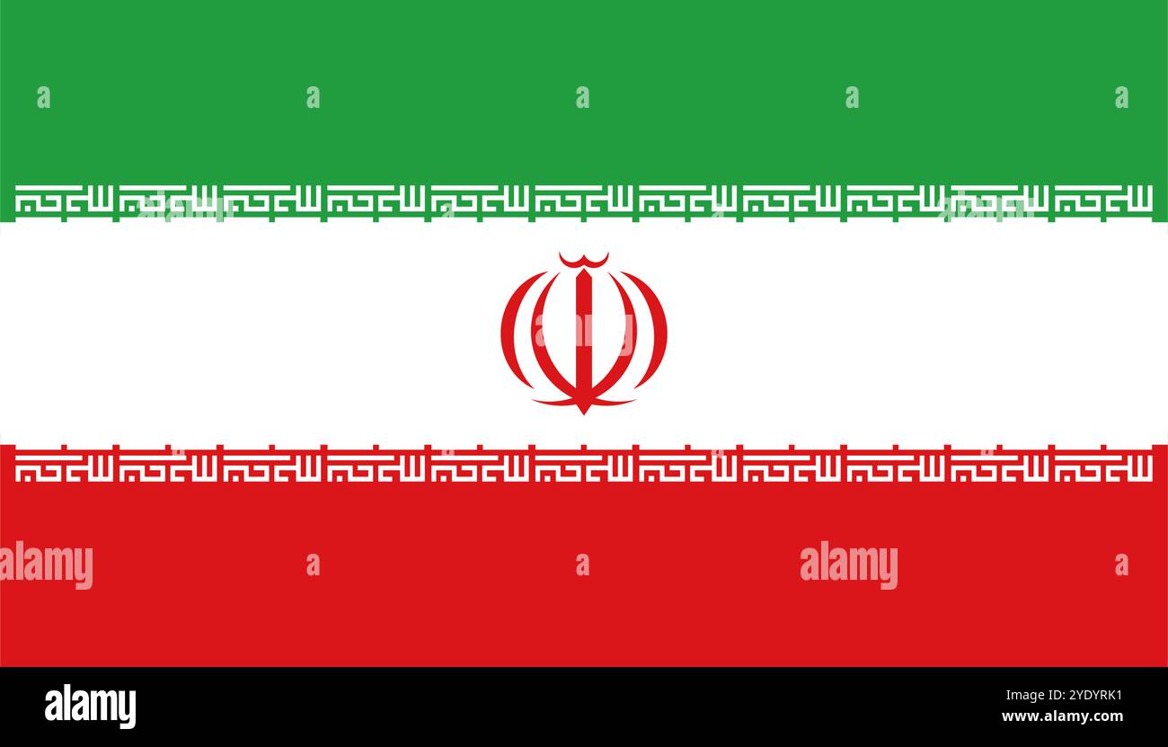 Iranian flag. Iran flag. Editable vector Stock Vector Image & Art - Alamy