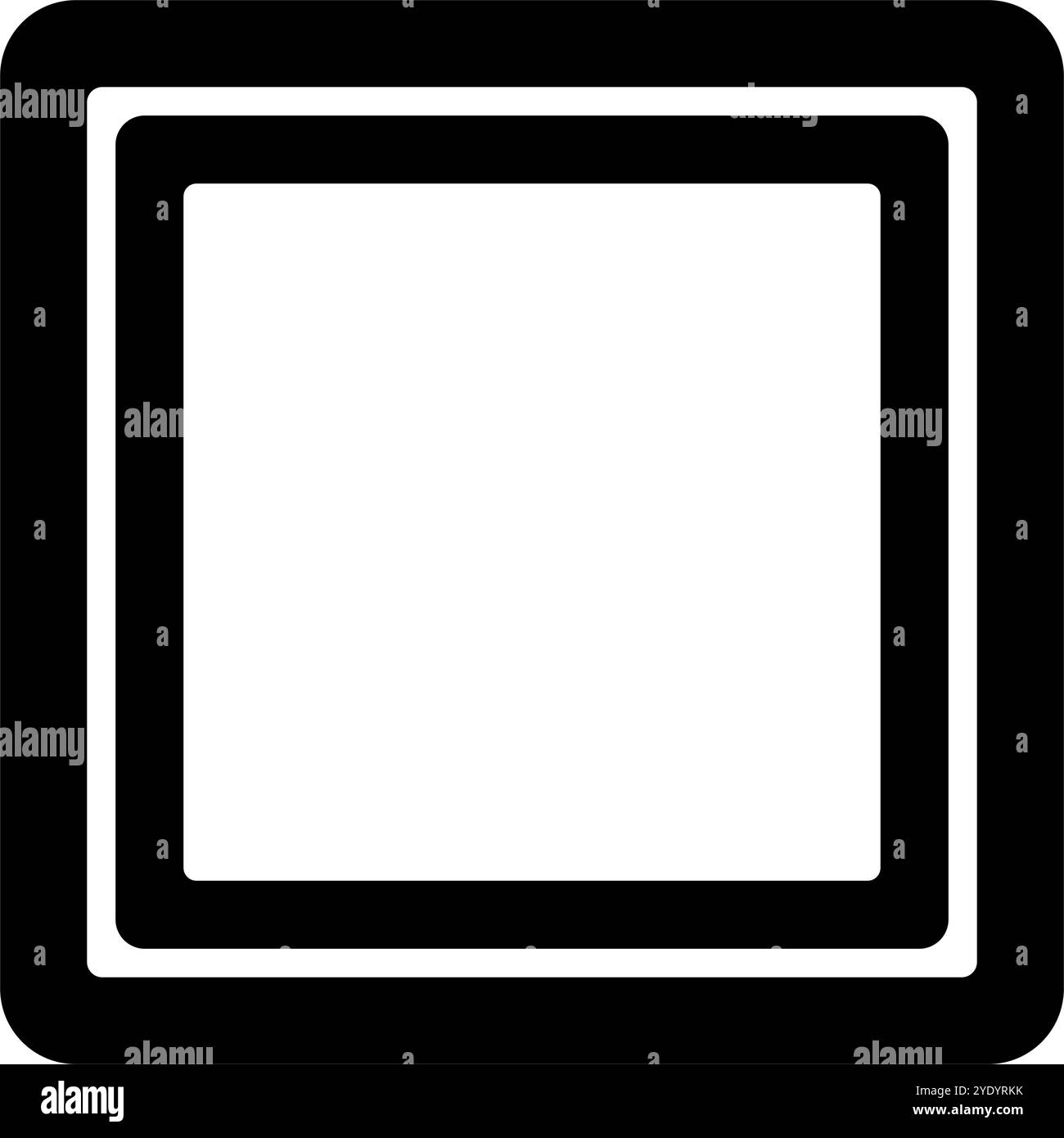 Modern square shape icon. Editable vector Stock Vector Image & Art - Alamy