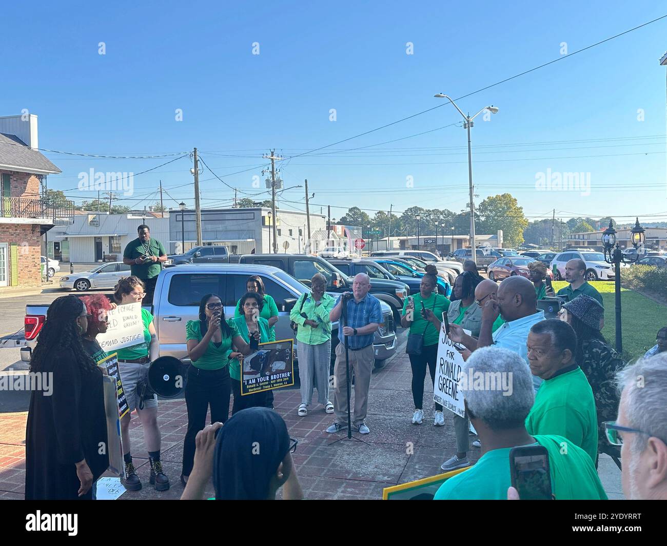 Supporters and family members of Ronald Greene gathered outside the ...
