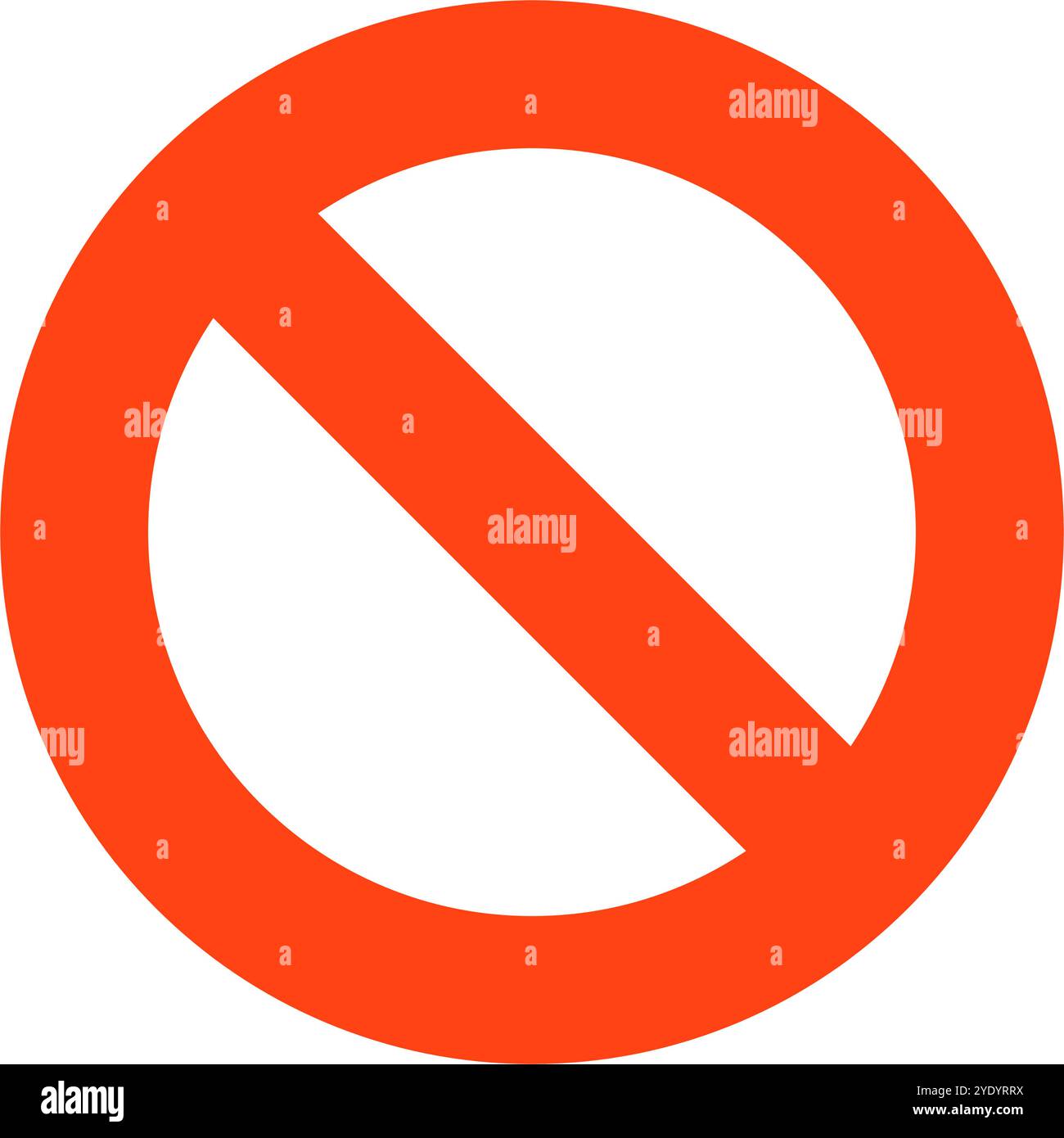 Prohibited sign. Warning sign. Editable vector Stock Vector Image & Art ...