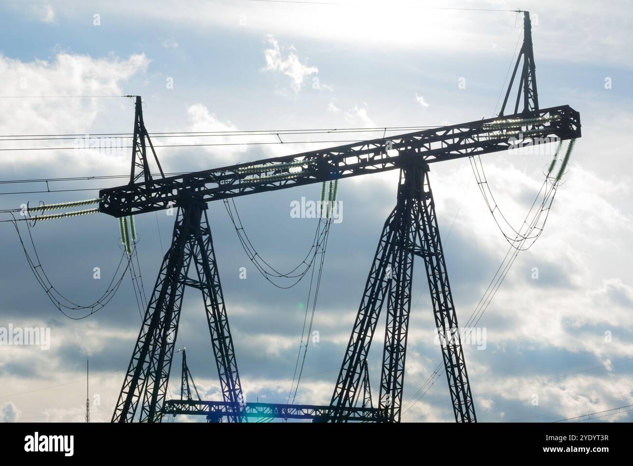 High overhead line pylon hi-res stock photography and images - Alamy