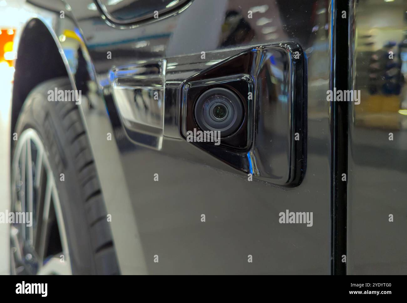 Side view camera at the front of the car Stock Photo - Alamy