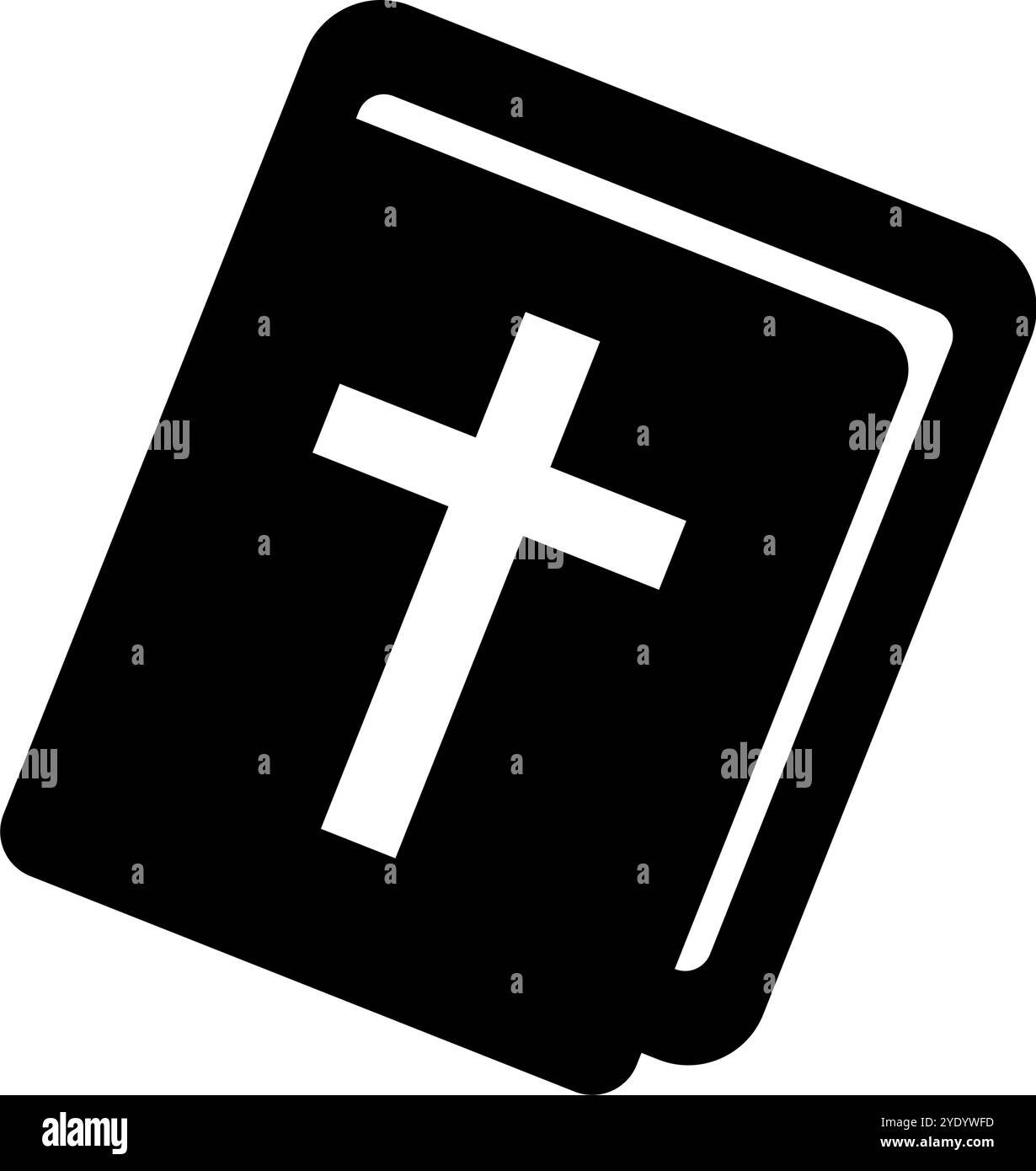 Bible silhouette icon. Christian text. Editable vector Stock Vector ...
