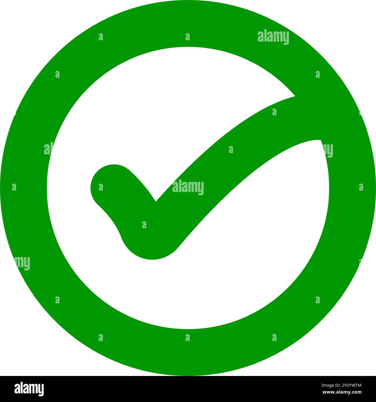 Round check box icon. completion. Editable vector Stock Vector Image & Art - Alamy