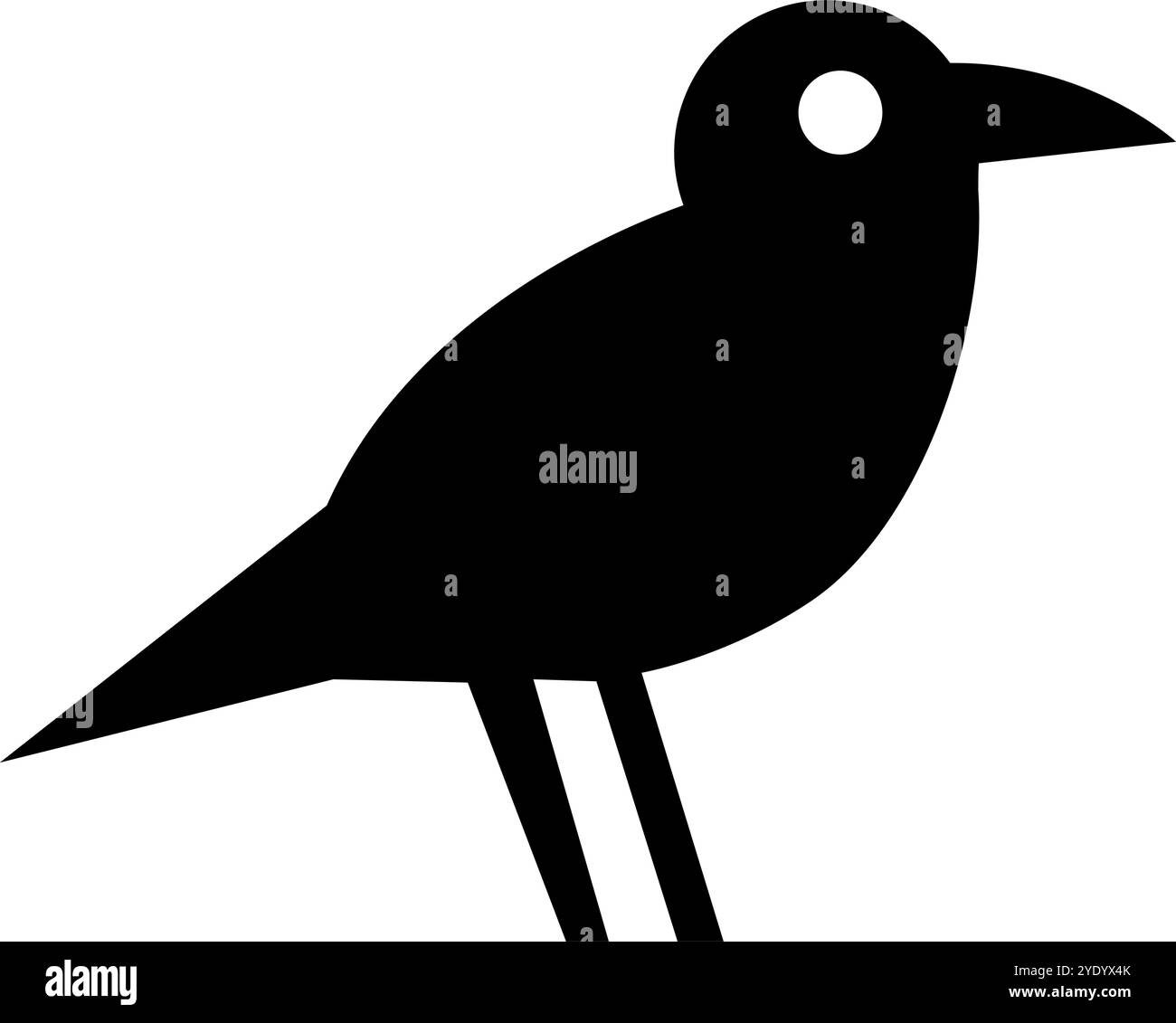 Crow icon. Raven icon. Editable vector Stock Vector Image & Art - Alamy