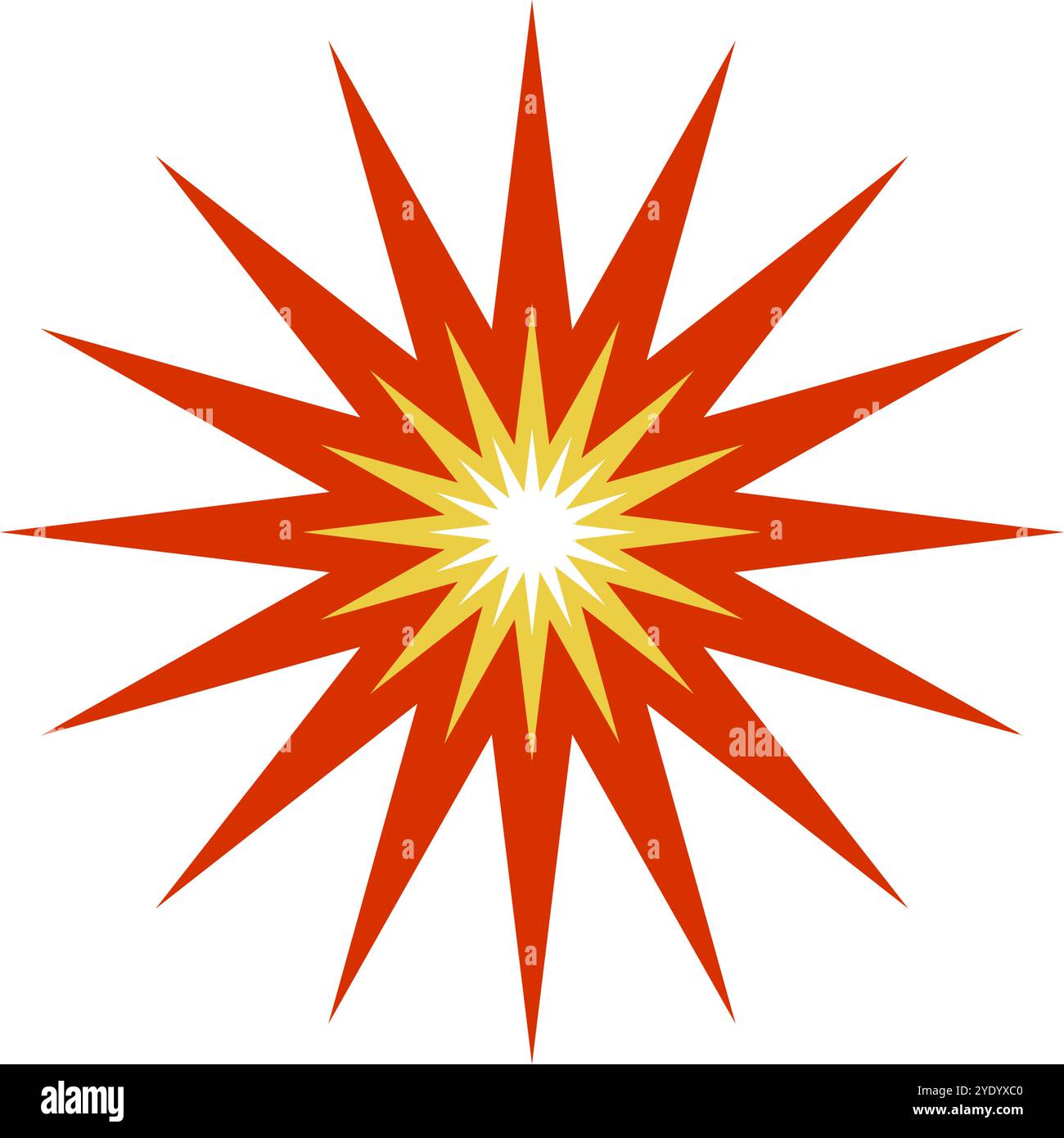 Explosion symbol. Rupture or shock effect. Editable vector Stock Vector ...